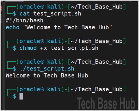 Run Shell Script And Introduction - techbasehub.com