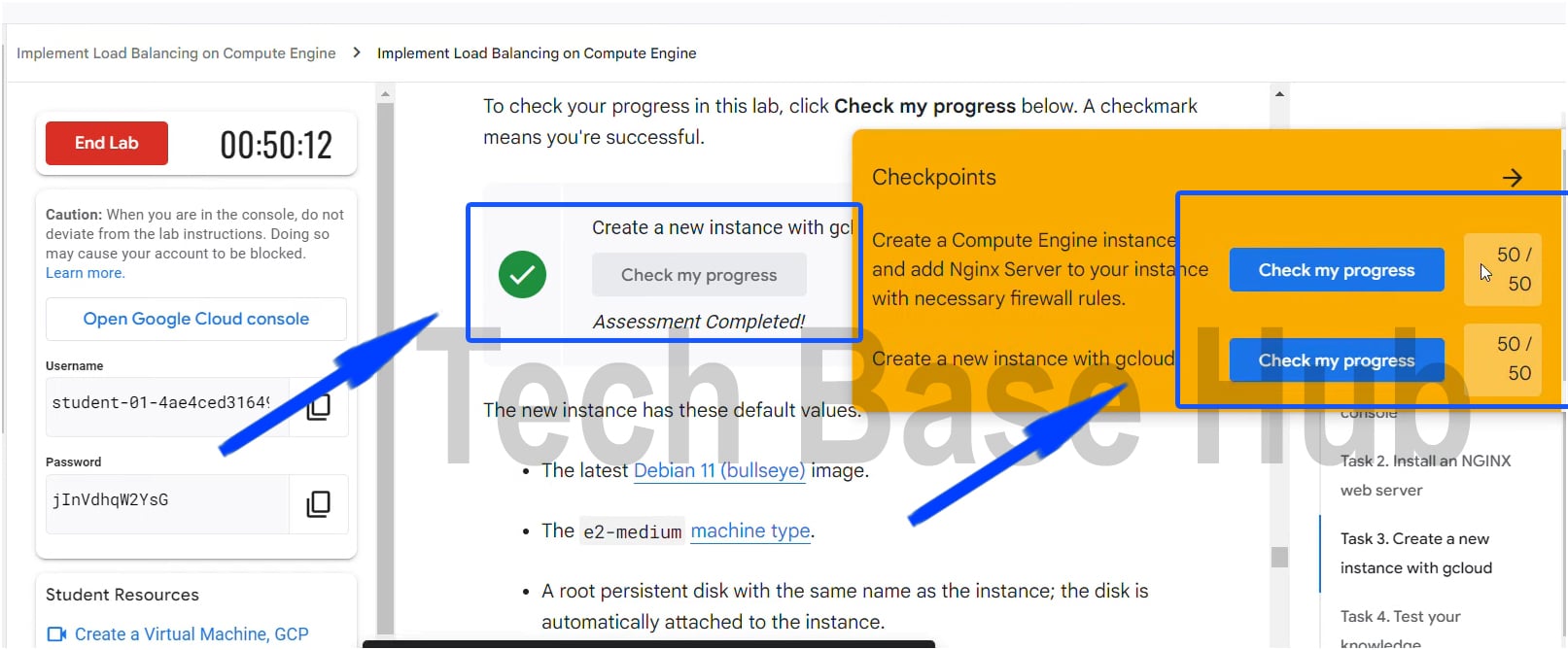 Google Cloud virtual machine GSP001: Creating a Virtual Machine 2024 - techbasehub.com