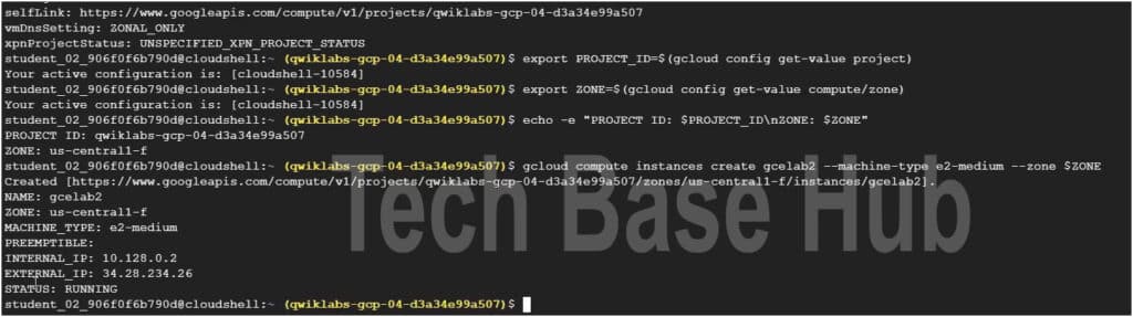 A Beginner’s Guide to Cloud Shell Commands and gcloud: GSP002 2024 - techbasehub.com