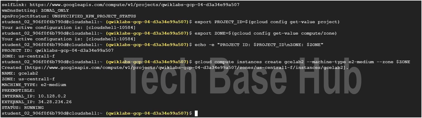 A Beginner’s Guide to Cloud Shell Commands and gcloud: GSP002 2024 - techbasehub.com