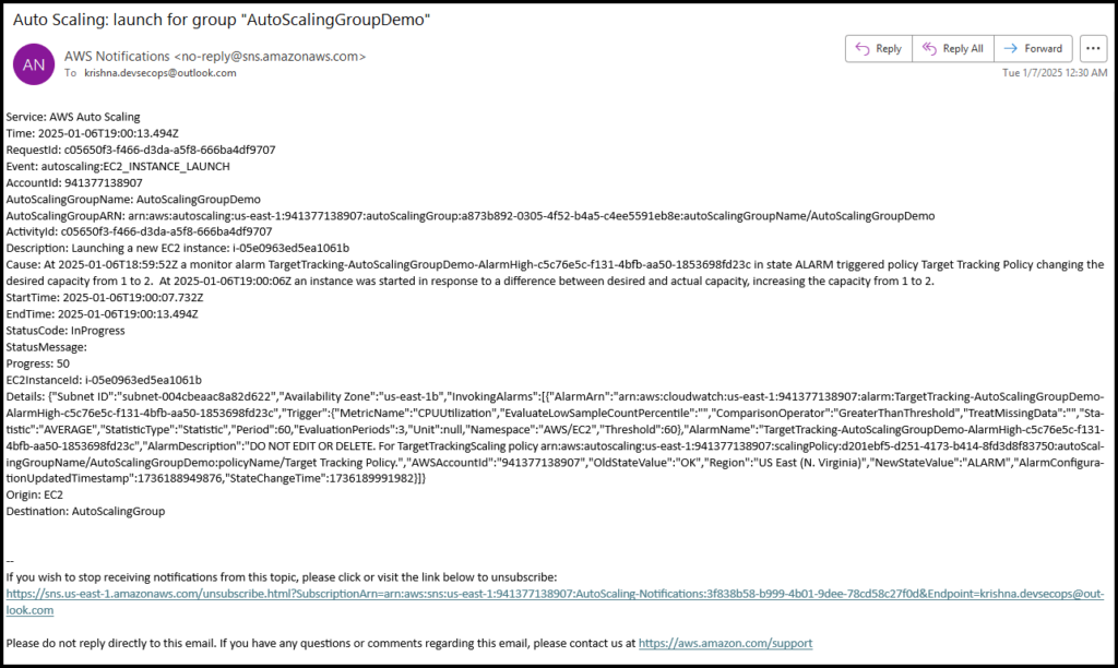 Real-Time Auto Scaling and Notifications for EC2 in AWS: A Complete Guide - techbasehub.com
